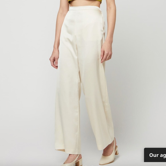 OAK + FORT | Pants & Jumpsuits | Oak Fort Satin Pants Tags Attached ...
